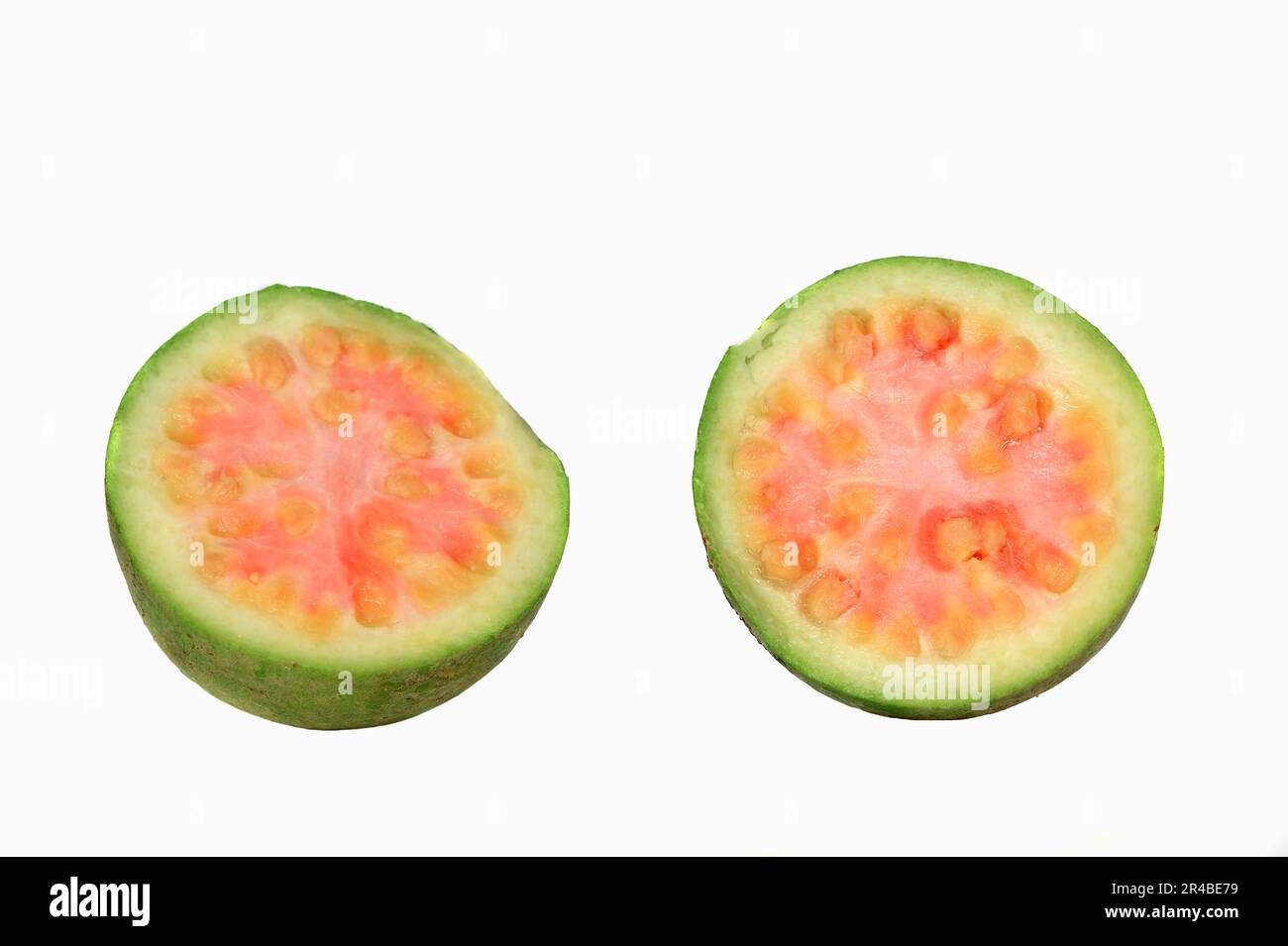 Common Guava (Psidium guajava), in halves Stock Photo - Alamy