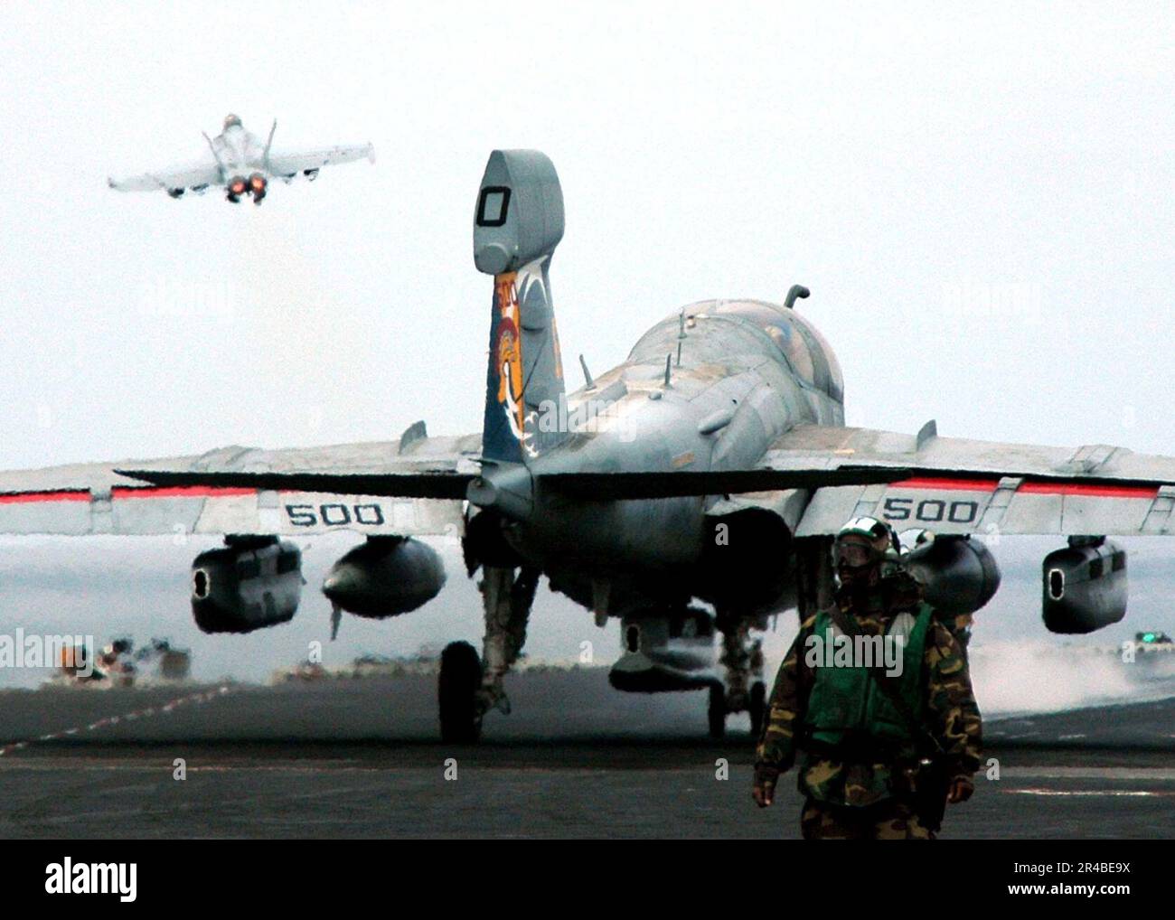 US Navy As a EA-6B Prowler, assigned to the Lancers of Electronic ...