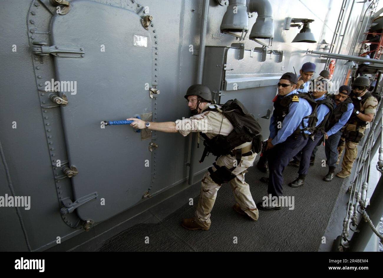 US Navy U.S. Navy Senior Chief Operation s Specialist prepares to enter ...