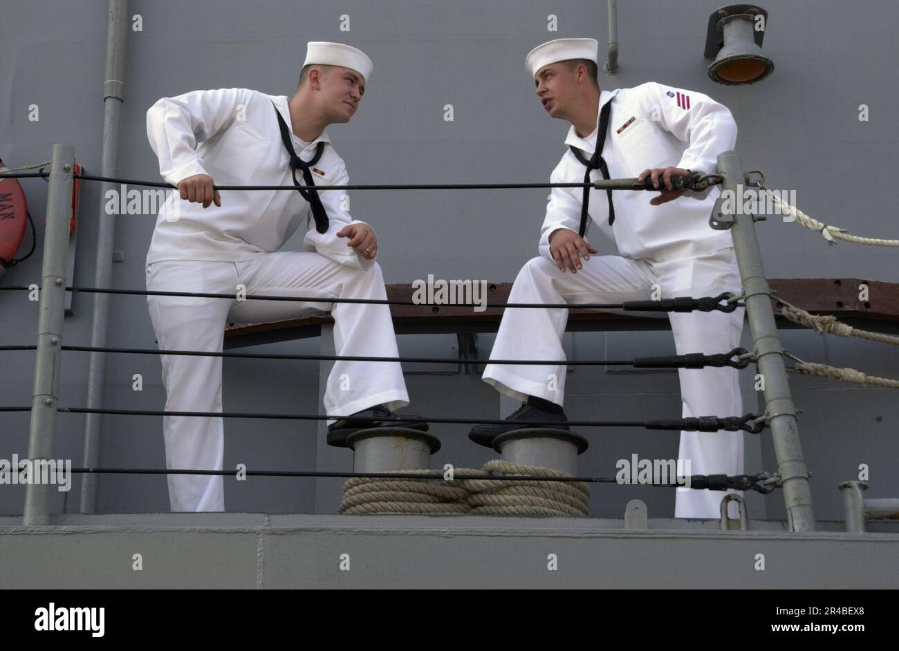 US Navy Ship's Serviceman Seaman Recruit left, and Gas Turbine System ...