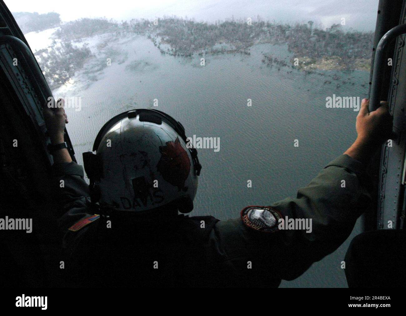 US Navy A Sailor assigned to Helicopter Anti-Submarine Squadron Light ...