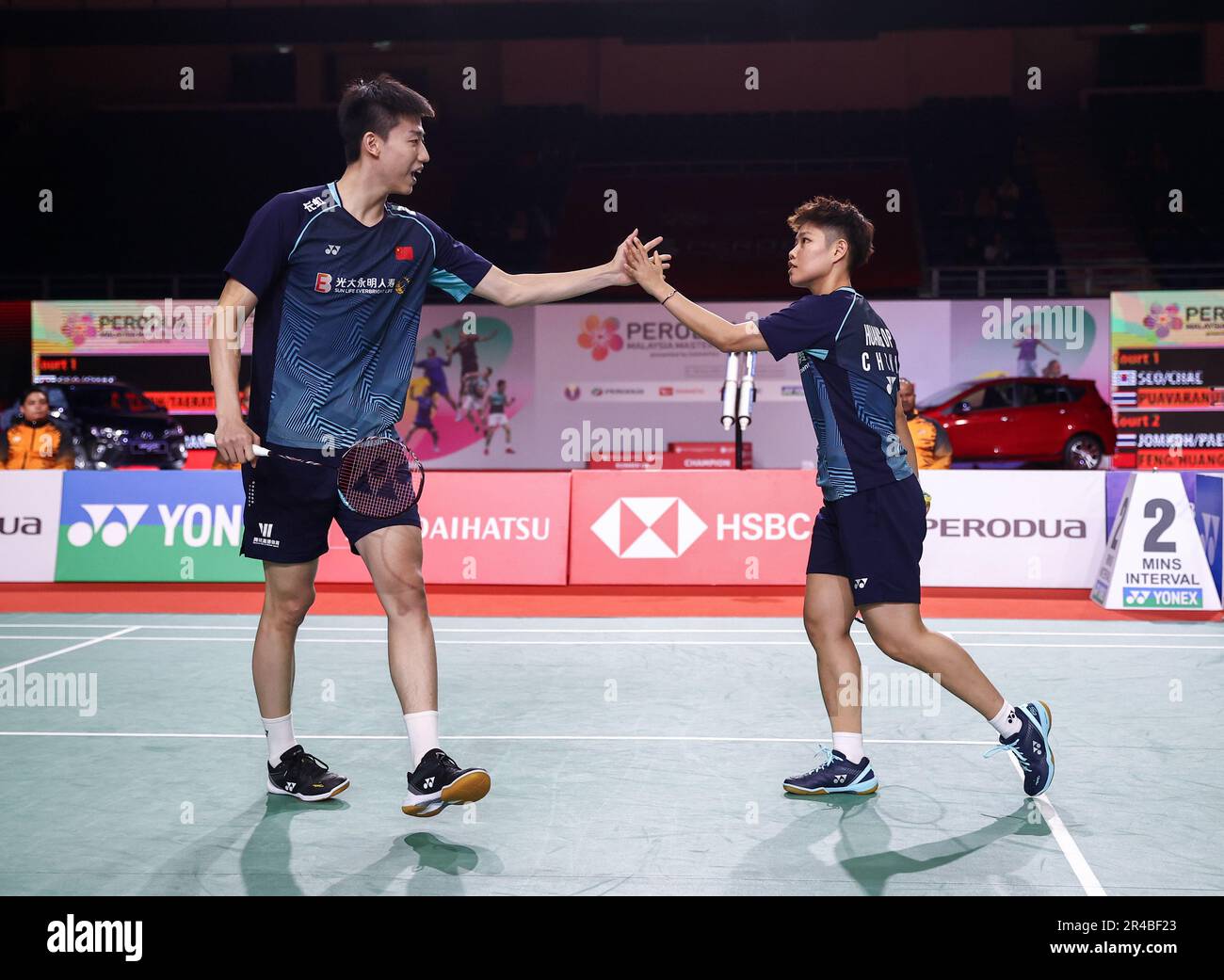 Kuala Lumpur, Malaysia. 27th May, 2023. China's Feng Yanzhe (L)/Huang ...