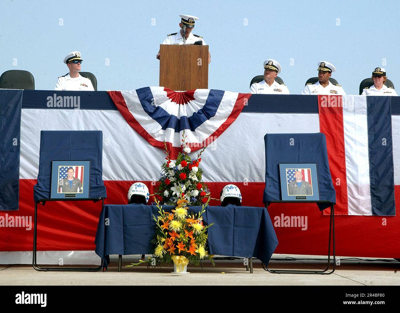 US Navy Officers assigned to the Maulers of Sea Control Squadron Three ...