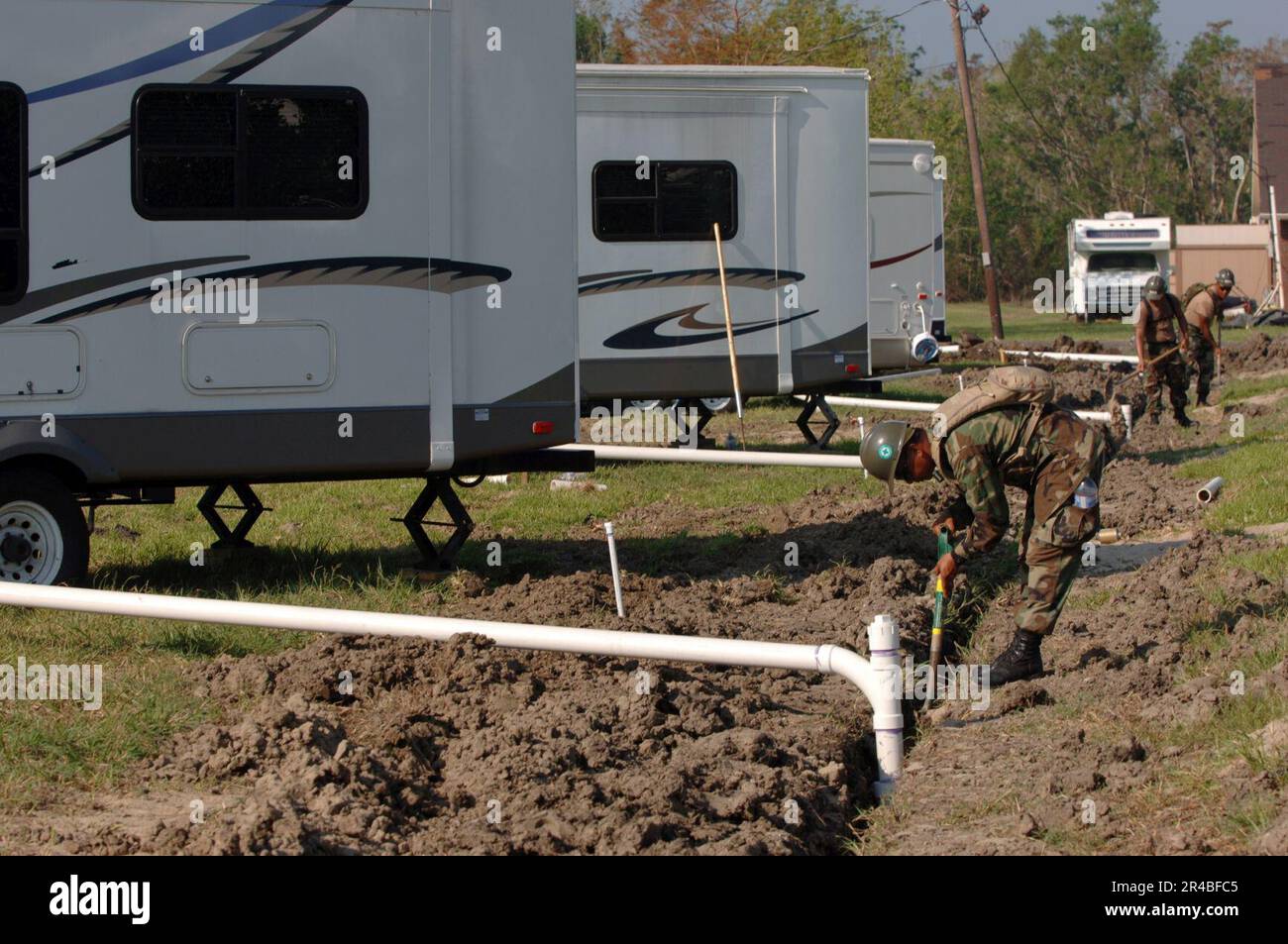 US Navy Seabees from Naval Mobile Construction Battalion Four Zero ...