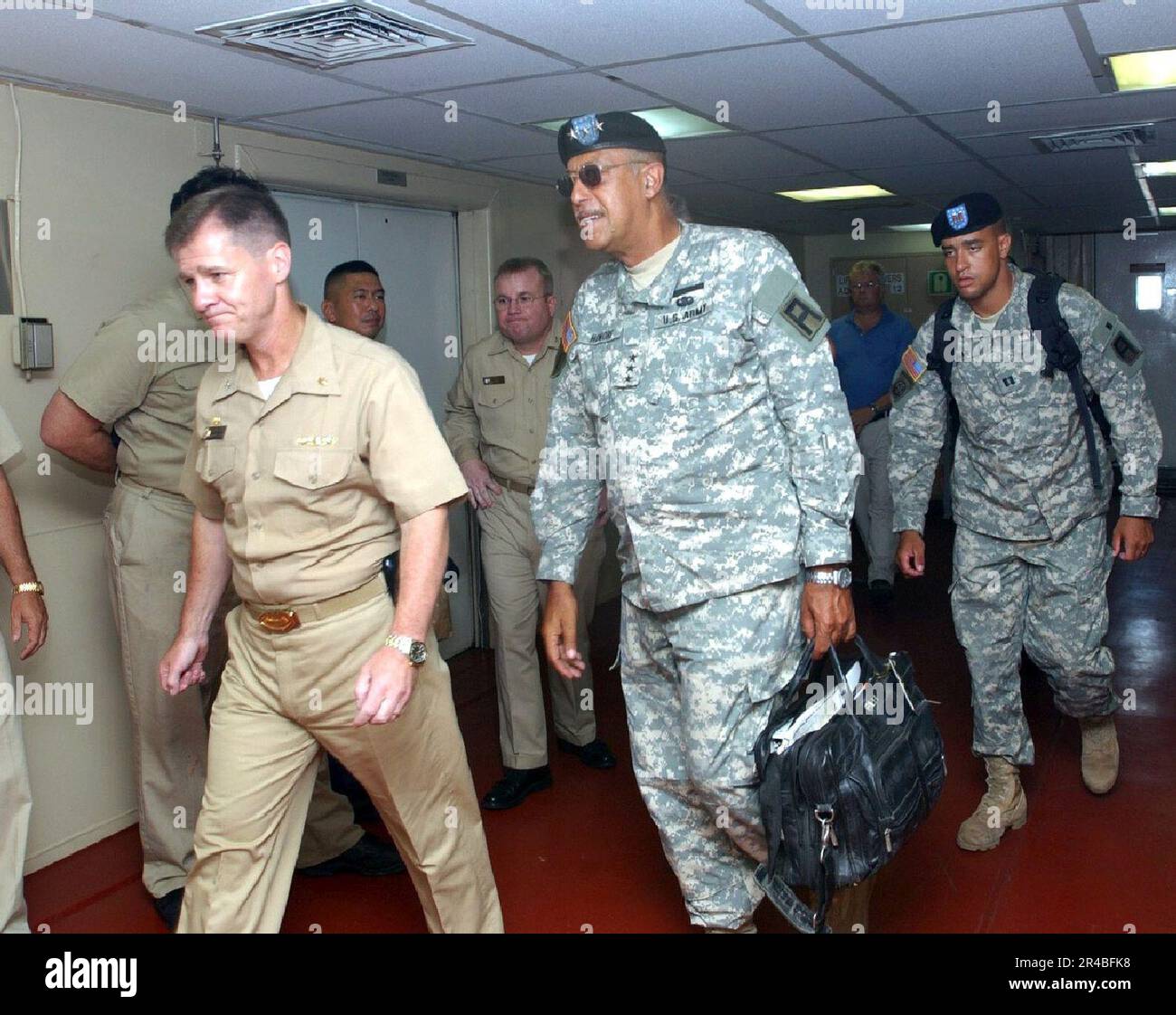 US Navy Commanding Officer, Medical Treatment Facility, Capt. left ...