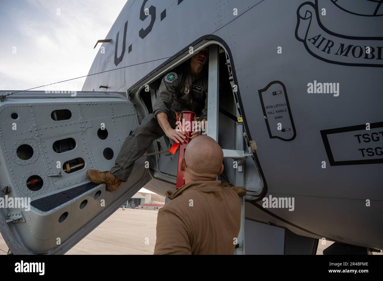 U.S. Air Force Capt. Kellyn Hall, 63rd Air Refueling Squadron pilot ...