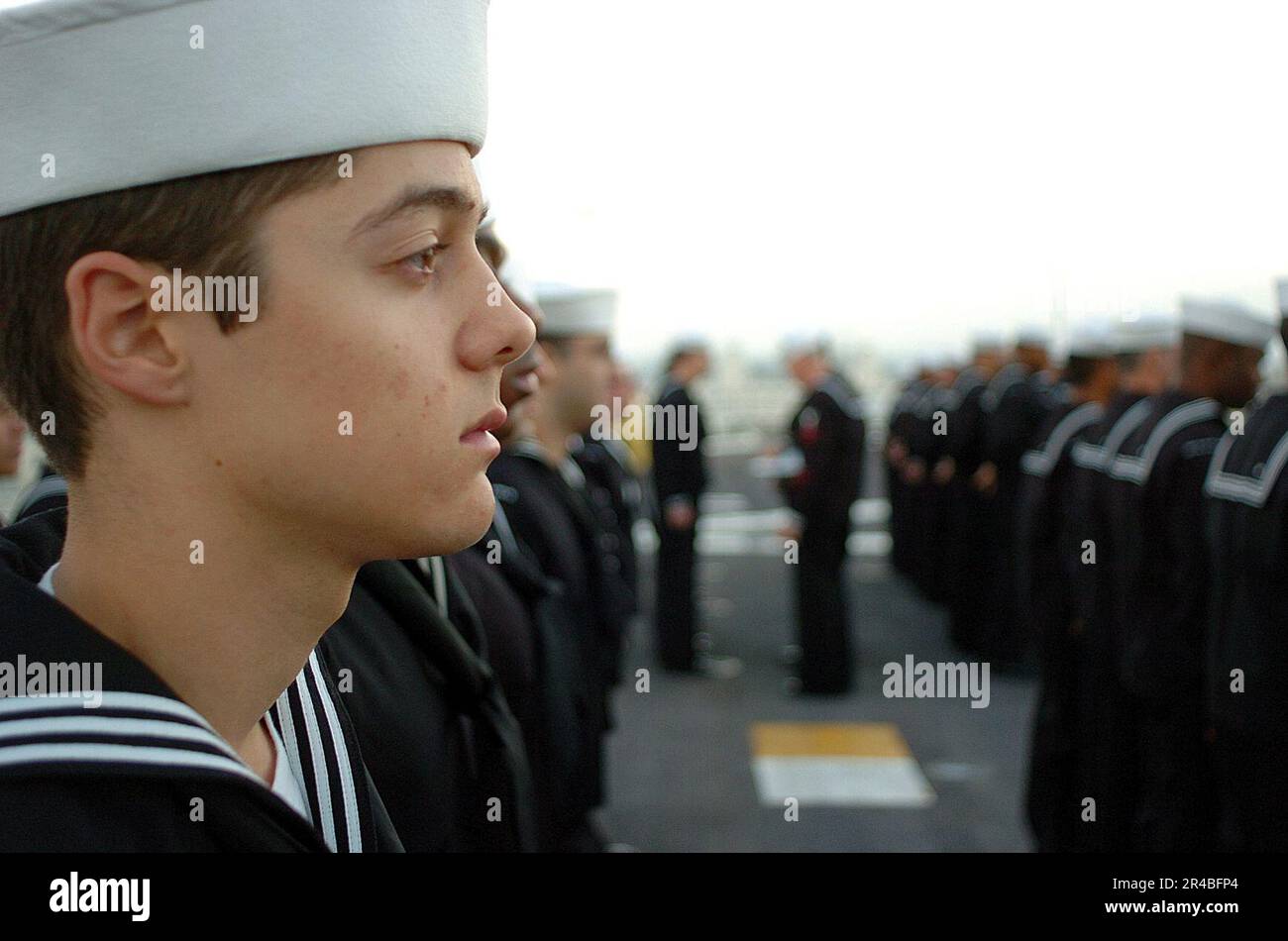 US Navy A Sailor waits for his time to be evaluated during a Service ...
