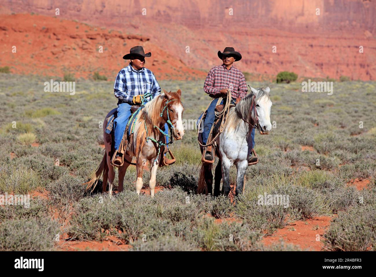 Navajo cowboys, Mustang, Monument Valley, Utah, USA, Indians, Native ...
