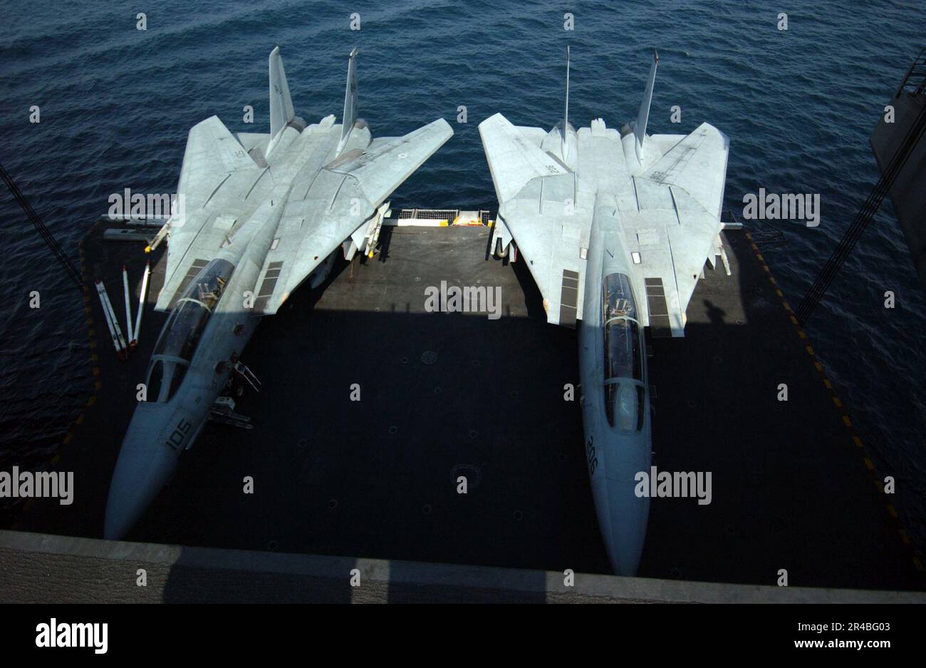 US Navy F-14D Tomcats, assigned to the Tomcatters of Fighter Squadron ...