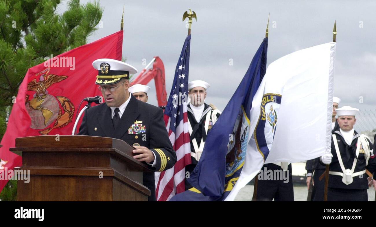 US Navy The commanding officer of the guided missile destroyer USS Cole ...
