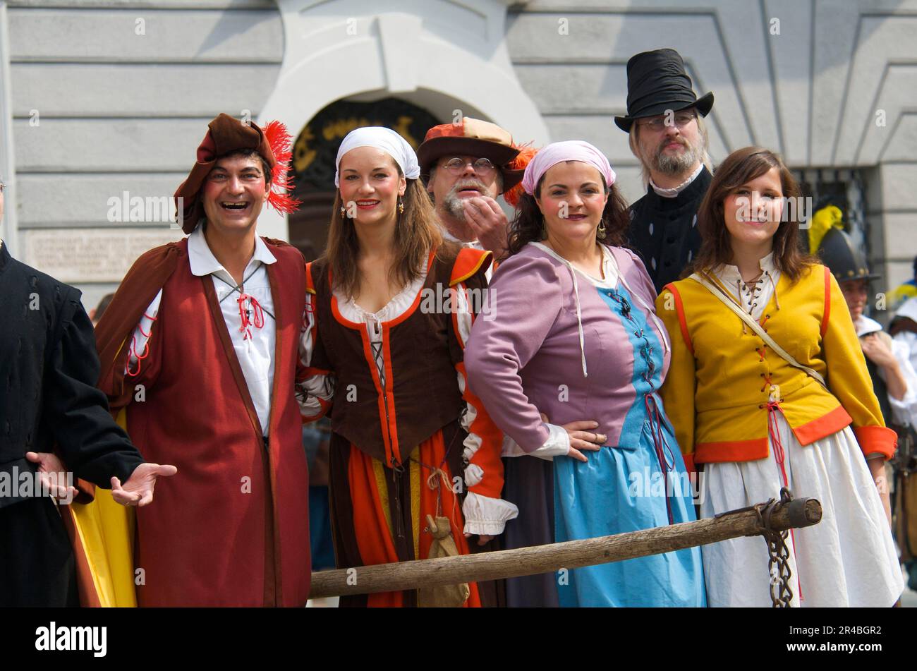 Wallenstein's entry in 1630 in front of the wheelhouse on the market ...