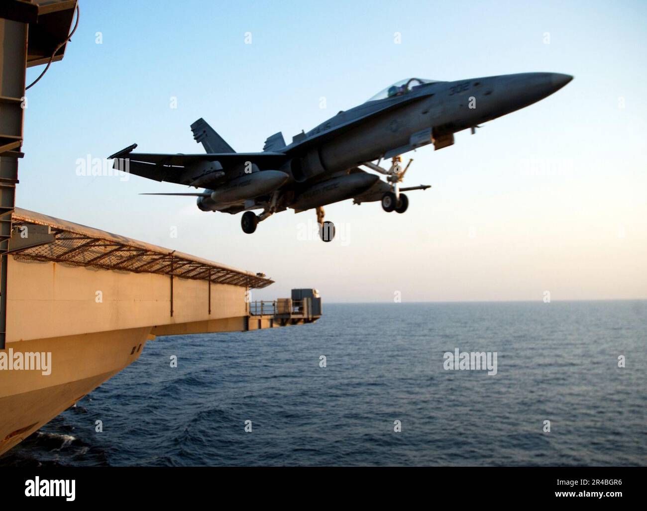 US Navy An F-A-18C Hornet, assigned to the Valions of Strike fighter ...