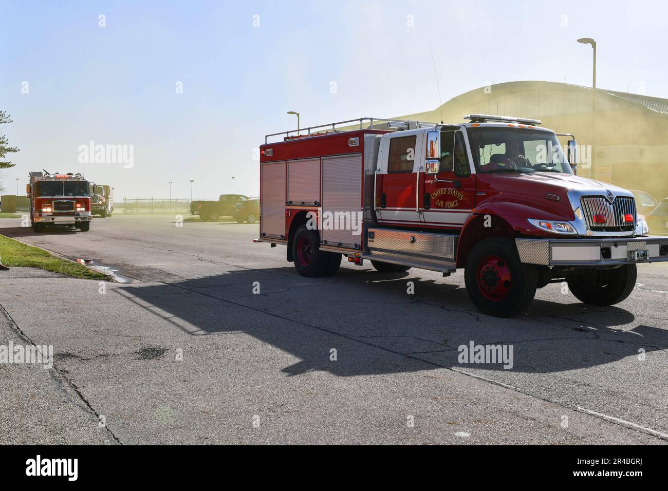 Firefighters assigned to the 178th Civil Engineering Squadron ...
