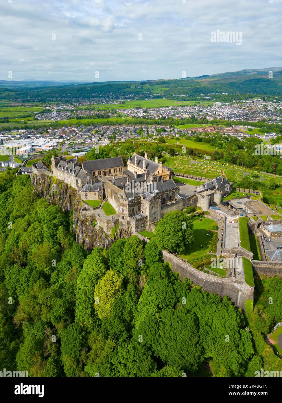 Aerial View Of Castle Scotland