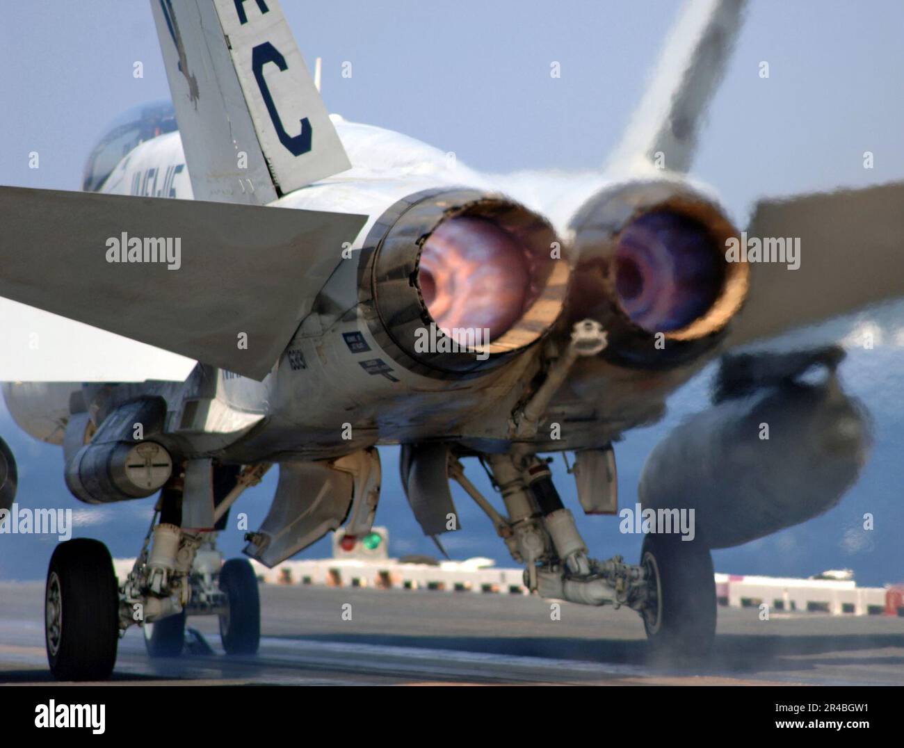 US Navy An F-A-18A- Hornet, assigned to the Silver Eagles of Marine ...