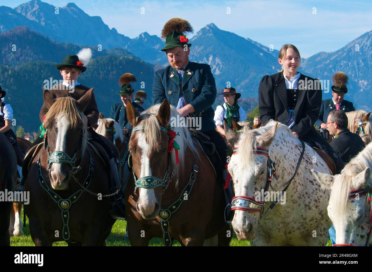 Pilgrimage to St. Koloman near Fuessen, Allgaeu, Bavaria, Germany Stock ...