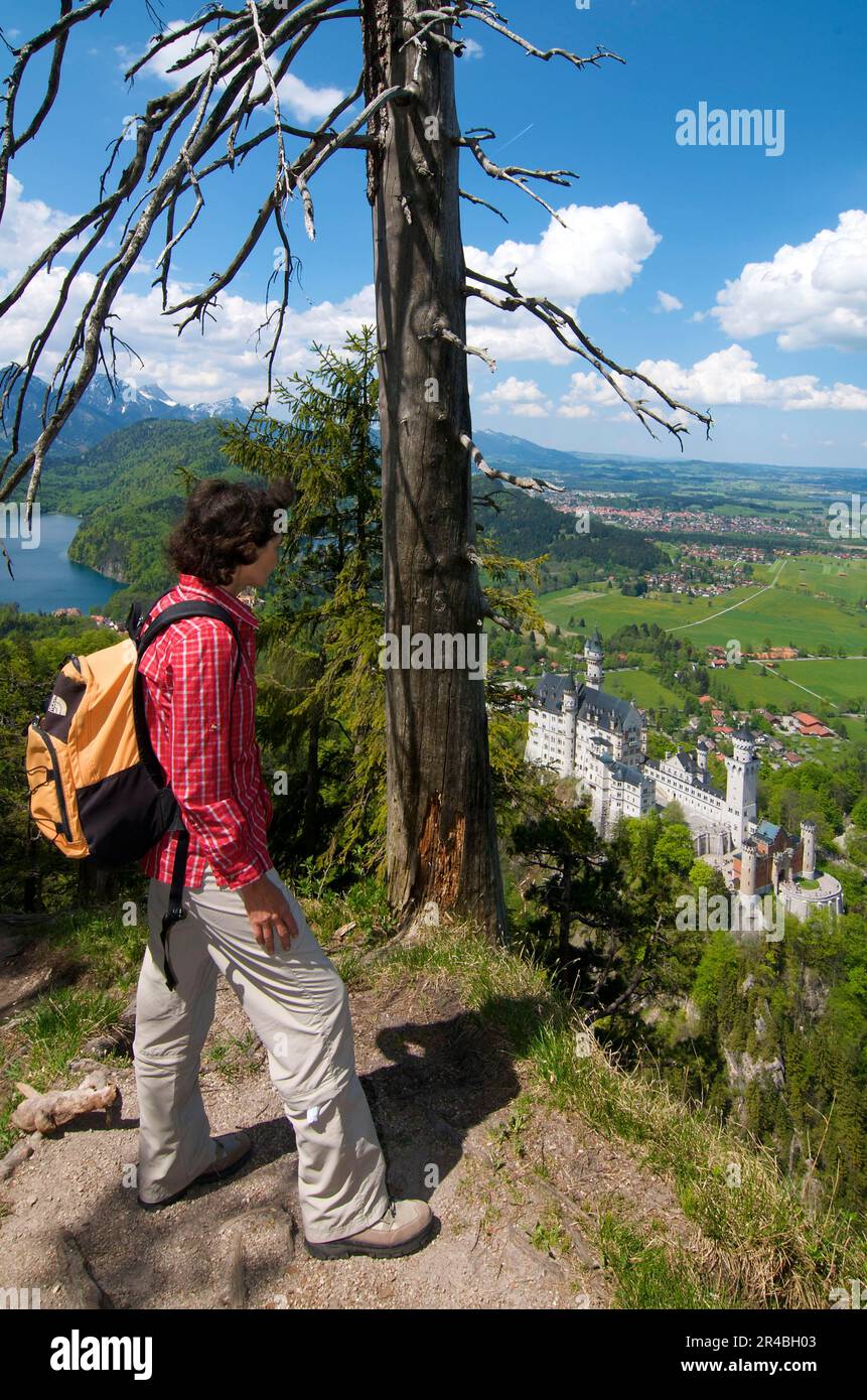 Neuschwanstein Castle, Forggensee, Fuessen, Allgaeu, Bavaria, Germany ...