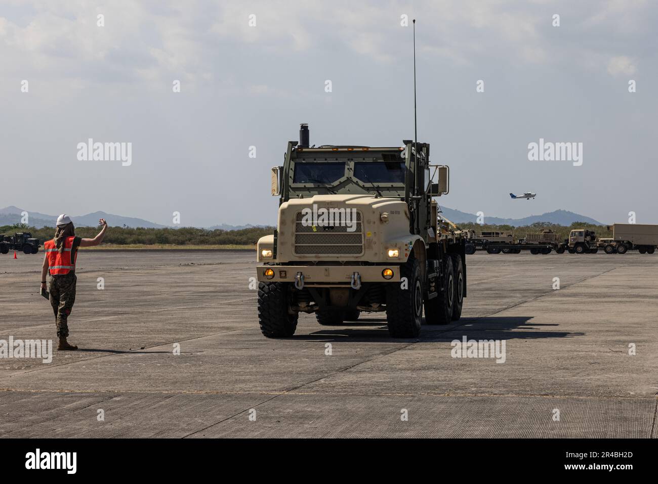U.S. Marine Corps Lance Cpl. Logan Ivey, a landing support specialist ...