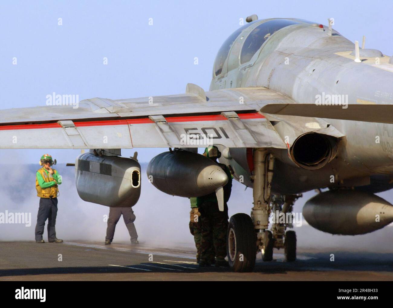 US Navy An EA-6B Prowler, assigned to the Zappers of Electronic Warfare ...