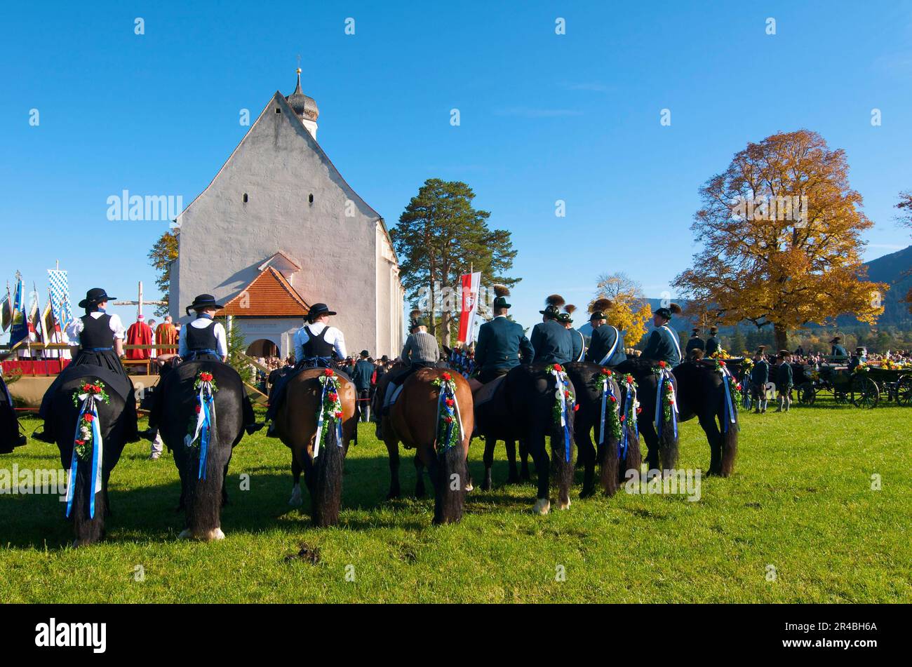 Pilgrimage to St. Koloman near Fuessen, Allgaeu, Bavaria, Germany Stock ...