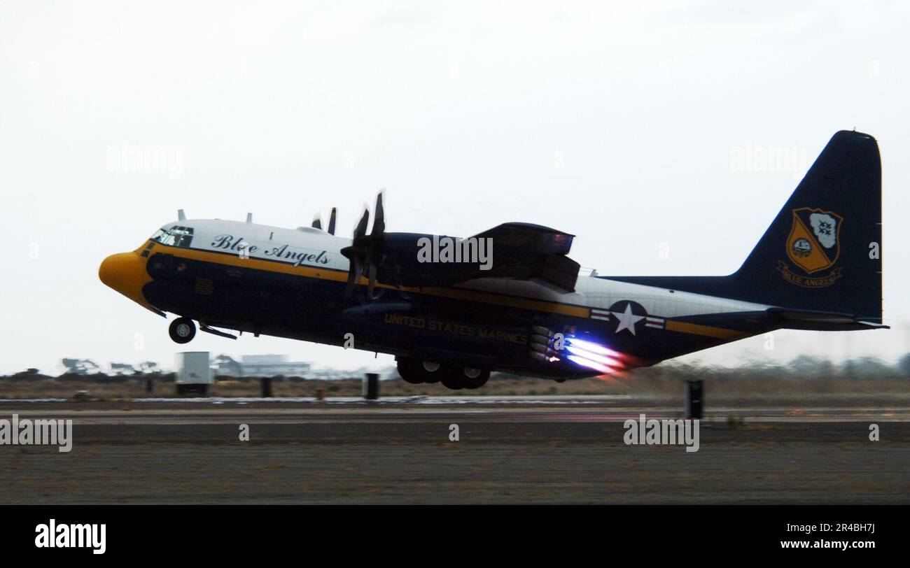 US Navy The U.S. Marine Corps C-130 Hercules, Fat Albert, assigned to ...