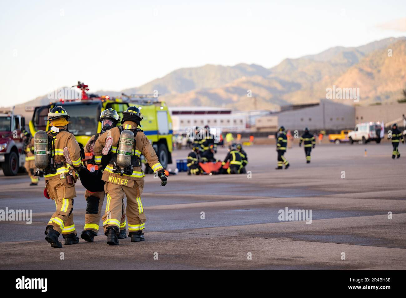 The 612th Air Base Squadron Fire Department teams up with the Palmerola ...