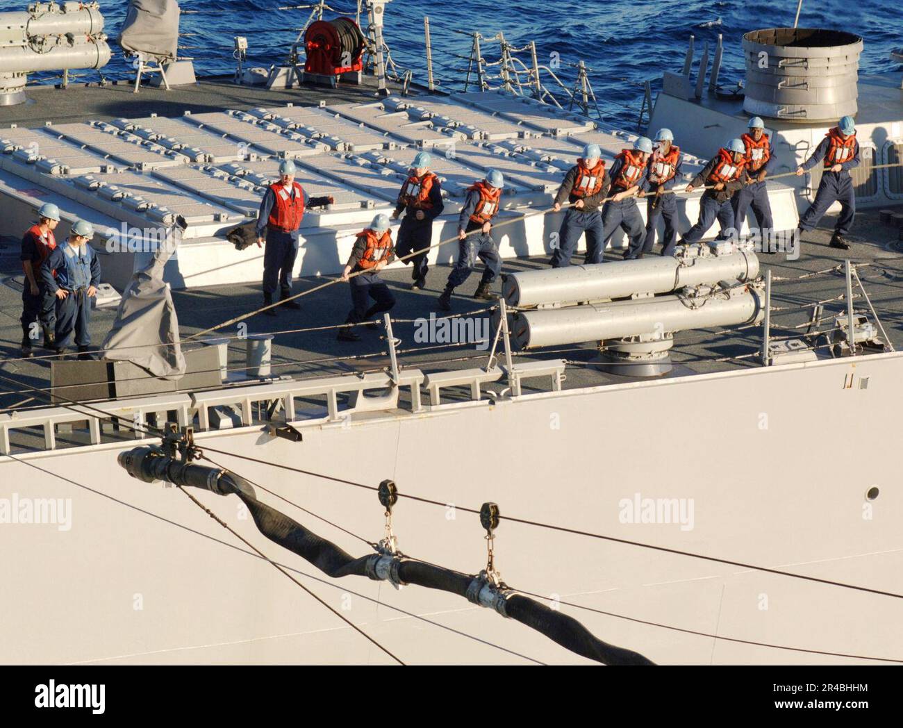 US Navy Sailors assigned to guided missile destroyer USS McFaul (DDG 74 ...