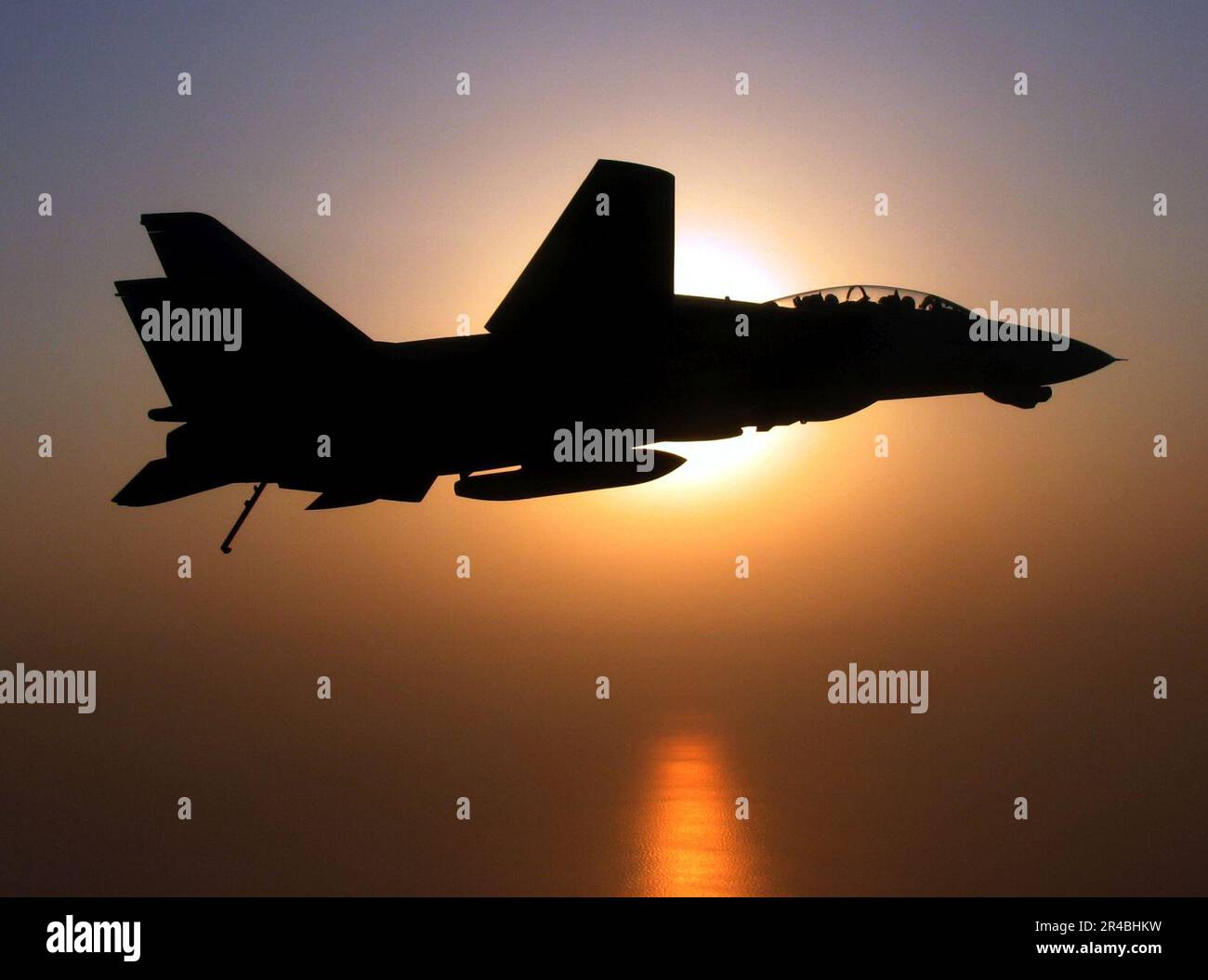 US Navy An F-14D Tomcat holds in the landing pattern with its tailhook ...