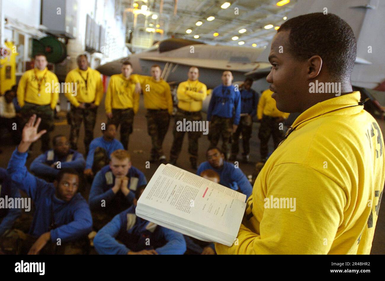 US Navy V-3 Division's Assistant Leading Petty Officer, Aviation ...