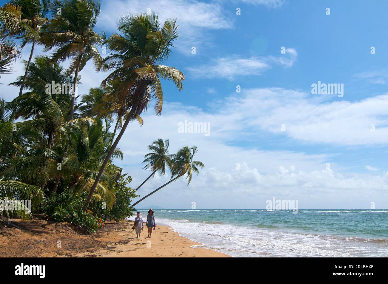 Women on the beach, Palmas de Mar, Puerto Rico Stock Photo - Alamy