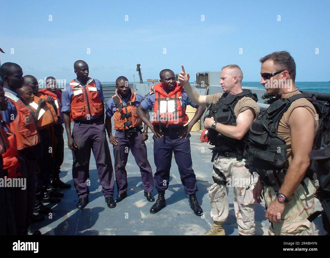 US Navy U.S. Navy Lt. Cmdr. and Senior Chief Hospital Corpsman discuss ...