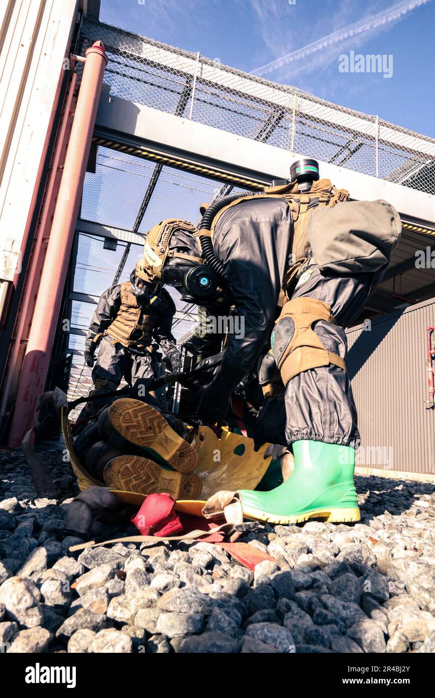 U.S. Marines with Chemical Biological Incident Response Force (CBIRF ...