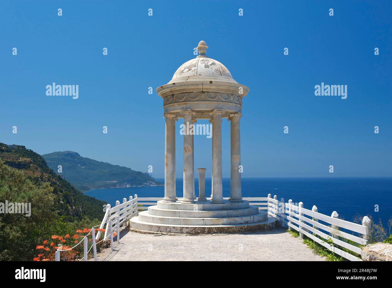 Son Marroig, Majorca, Balearic Islands, Spain, Marble Temple Stock ...