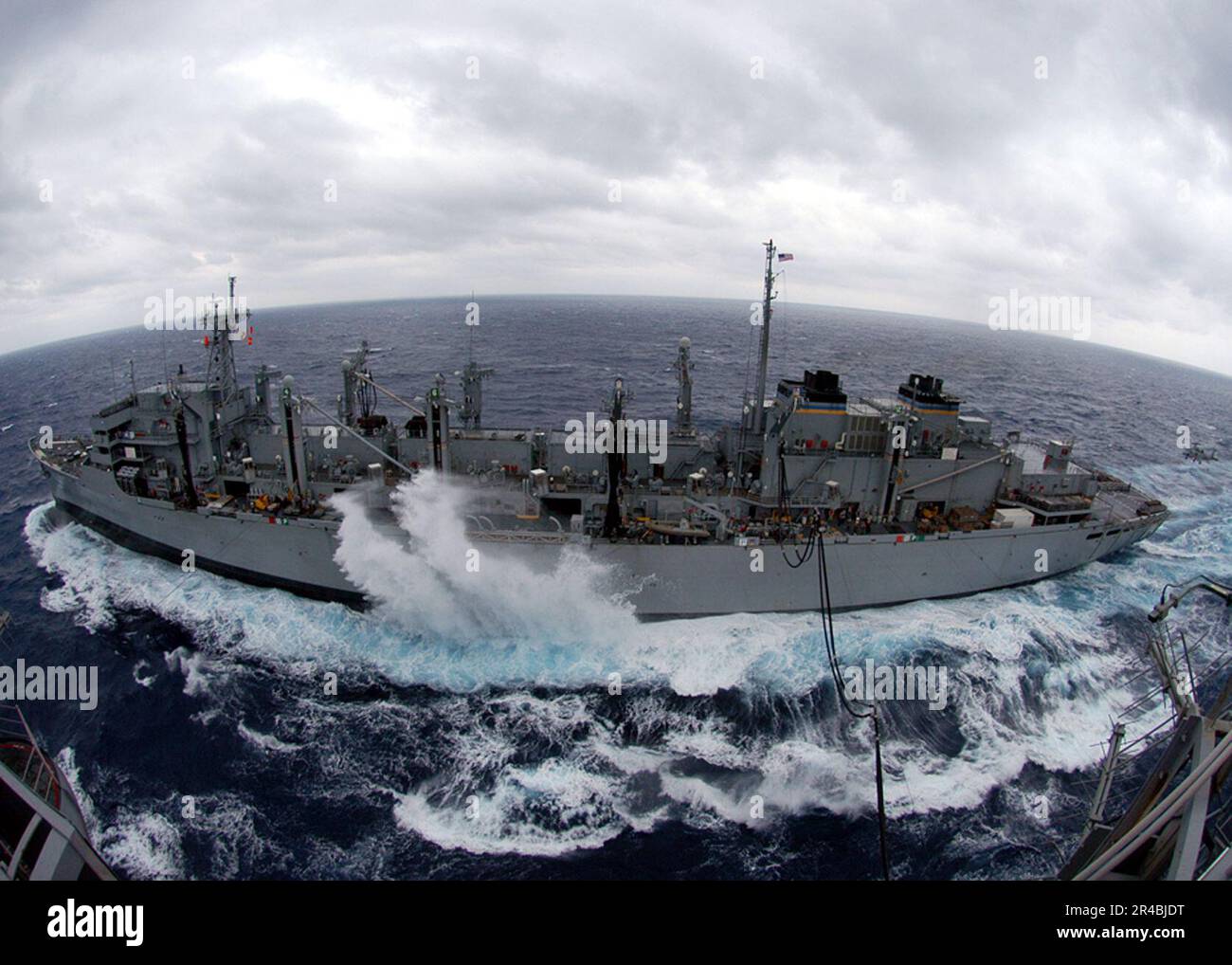 US Navy The Military Sealift Command (MSC) fast combat support ship USNS Arctic (T-AOE 8) sails ...