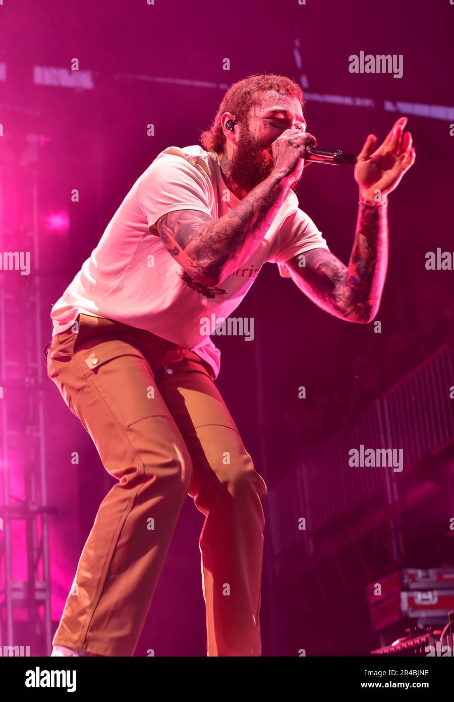 Napa, California, USA. 26th May, 2023. Post Malone performing on stage ...