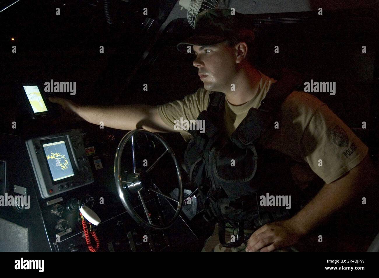 US Navy U.S. Navy Master-at-Arms 3rd Class a member of Naval Base Guam ...