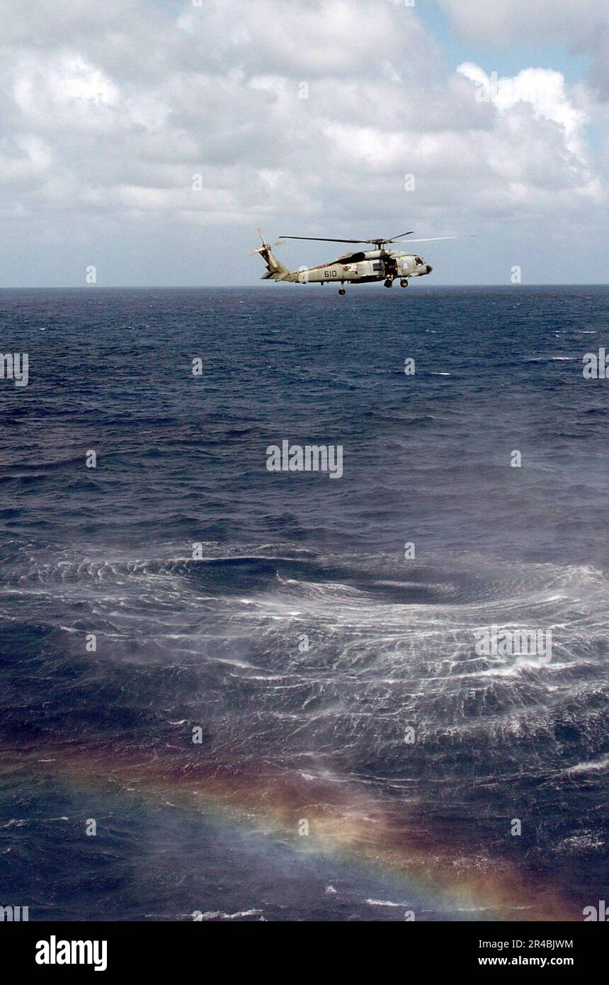 US Navy An SH-60F Seahawk helicopter, assigned to the Indians of ...