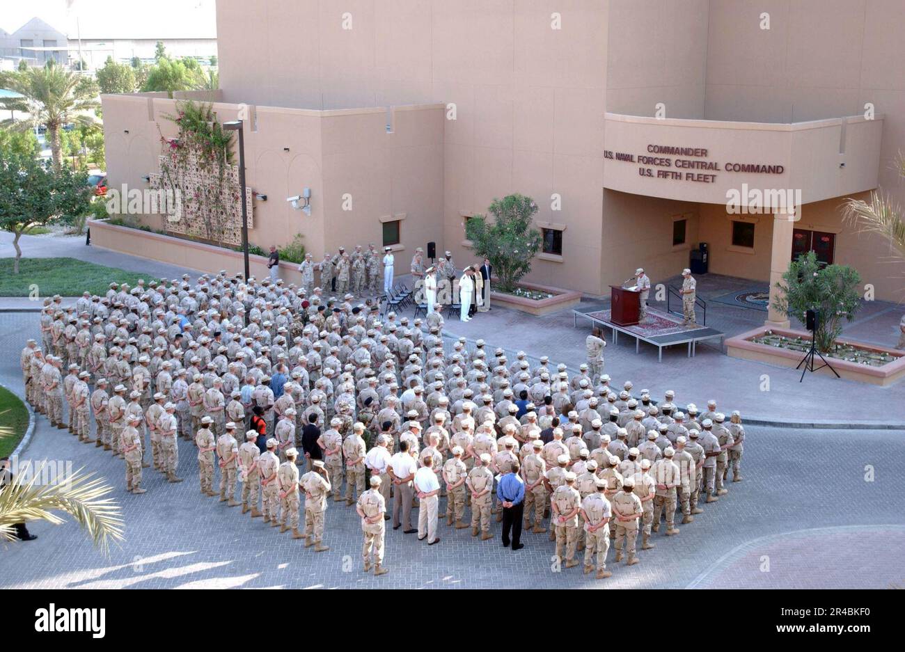 US Navy Vice Adm. David C. Nichols, Jr., addresses Sailors during the ...