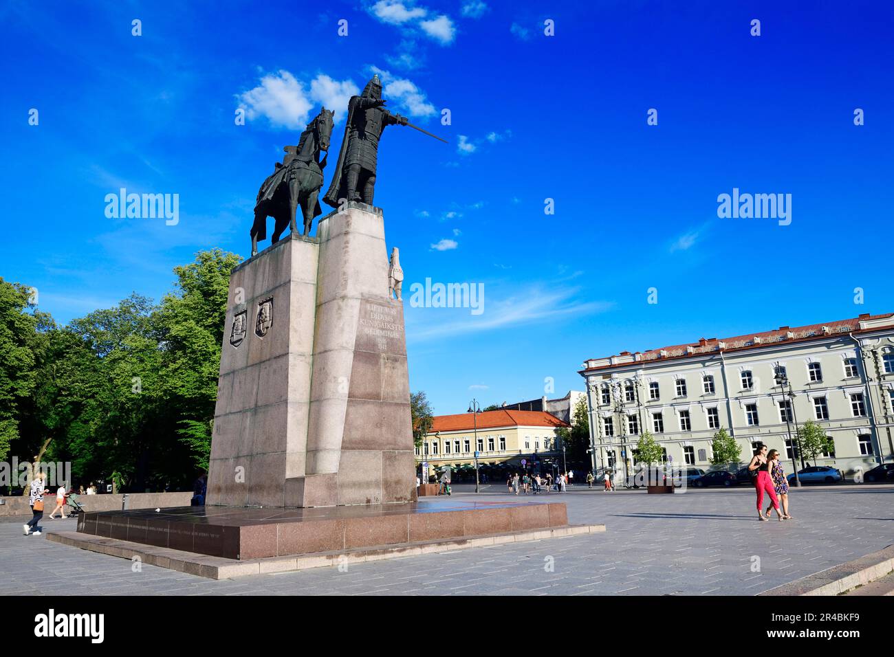 Statue of Gediminas Pavirzis, Senamiestis or Old Town, Vilnius ...