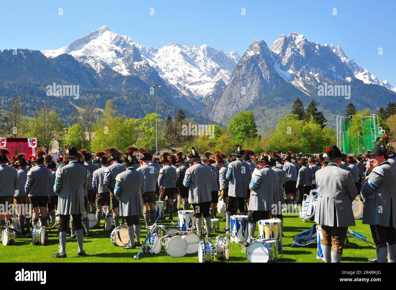 Bavaria, traditional costumes, mountain riflemen, folklore, tradition ...