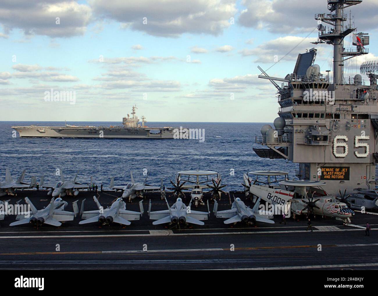 US Navy The nuclear-powered aircraft carrier USS Enterprise (CVN 65 ...
