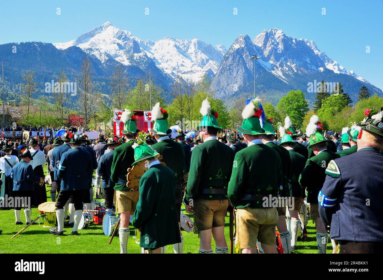 Bavaria, traditional costumes, mountain riflemen, folklore, tradition ...