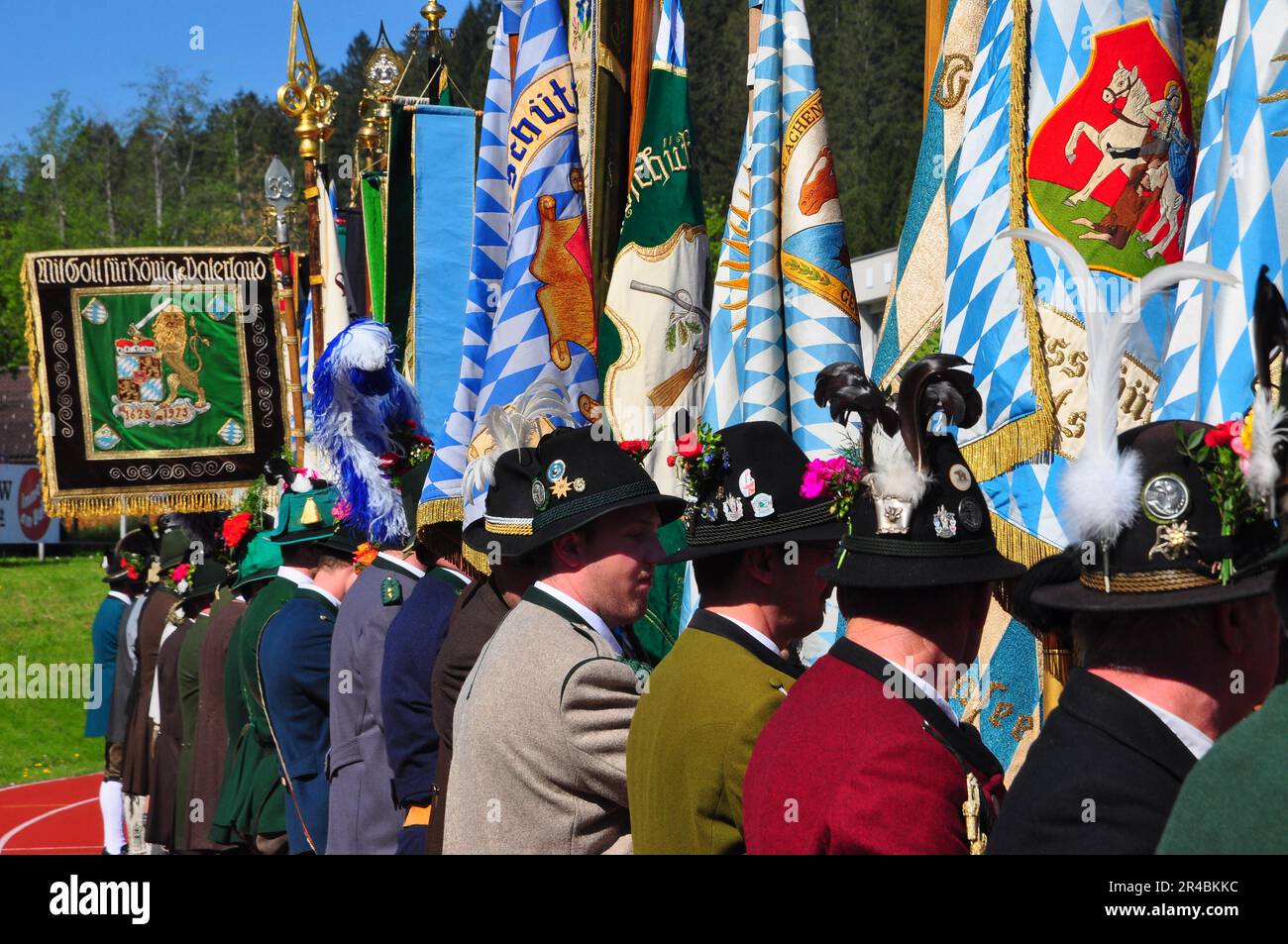 Bavaria, traditional costumes, mountain riflemen, folklore, tradition ...
