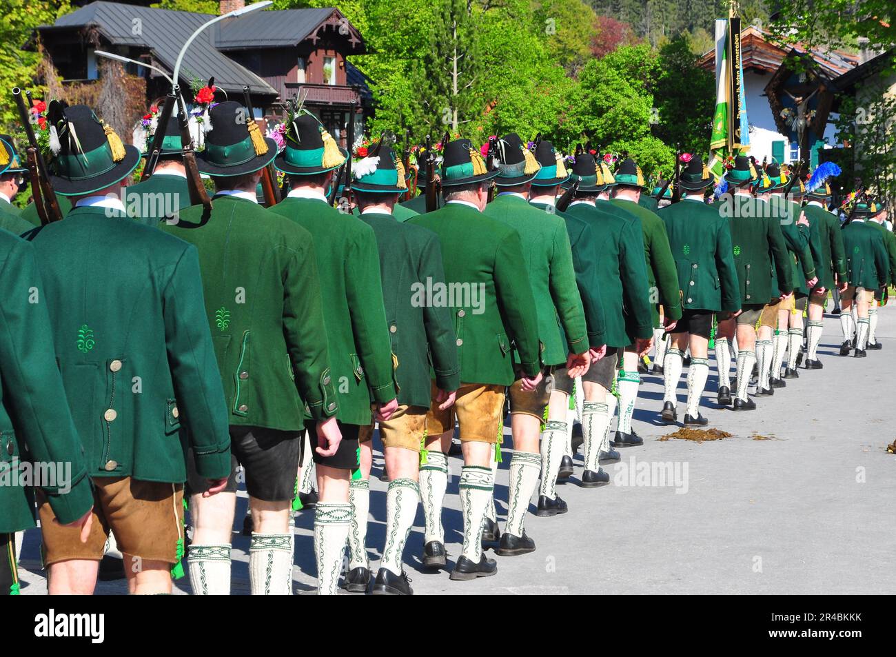 Bavaria, traditional costumes, mountain riflemen, folklore, tradition ...