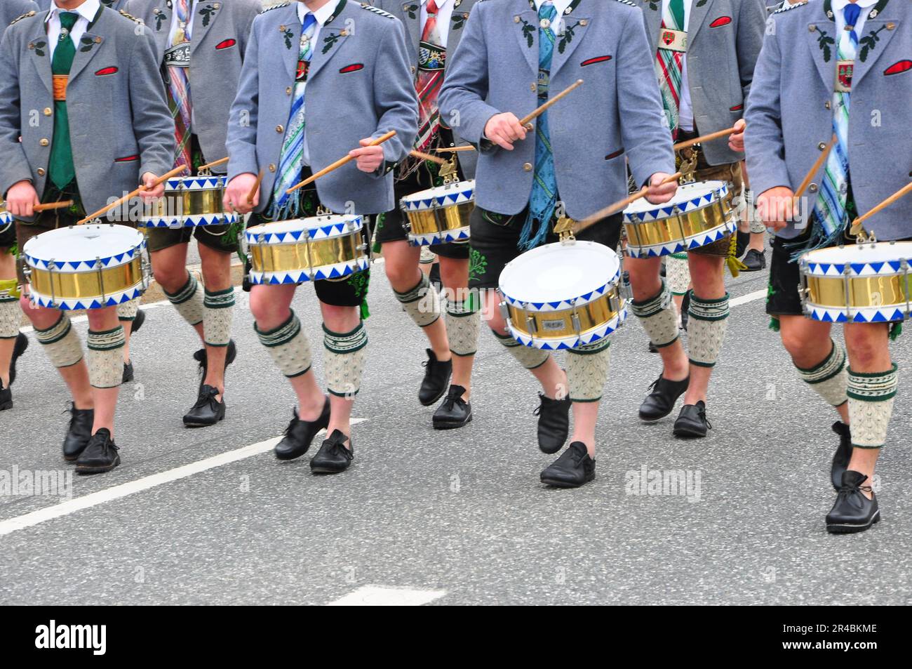 Bavaria, customs, Trachtler, drum procession Stock Photo - Alamy