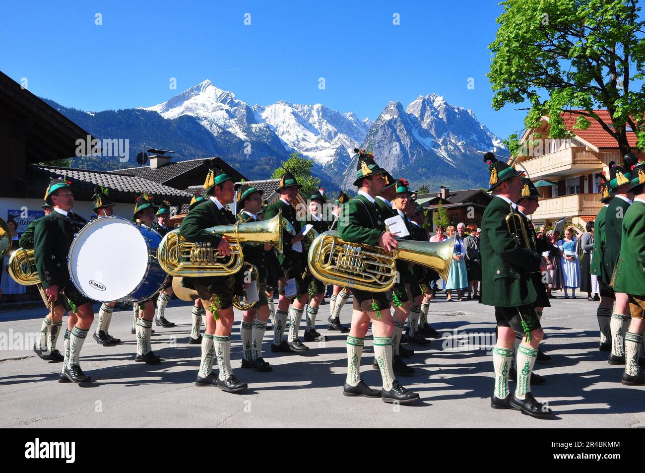 Bavaria, traditional costumes, mountain riflemen, folklore, tradition ...