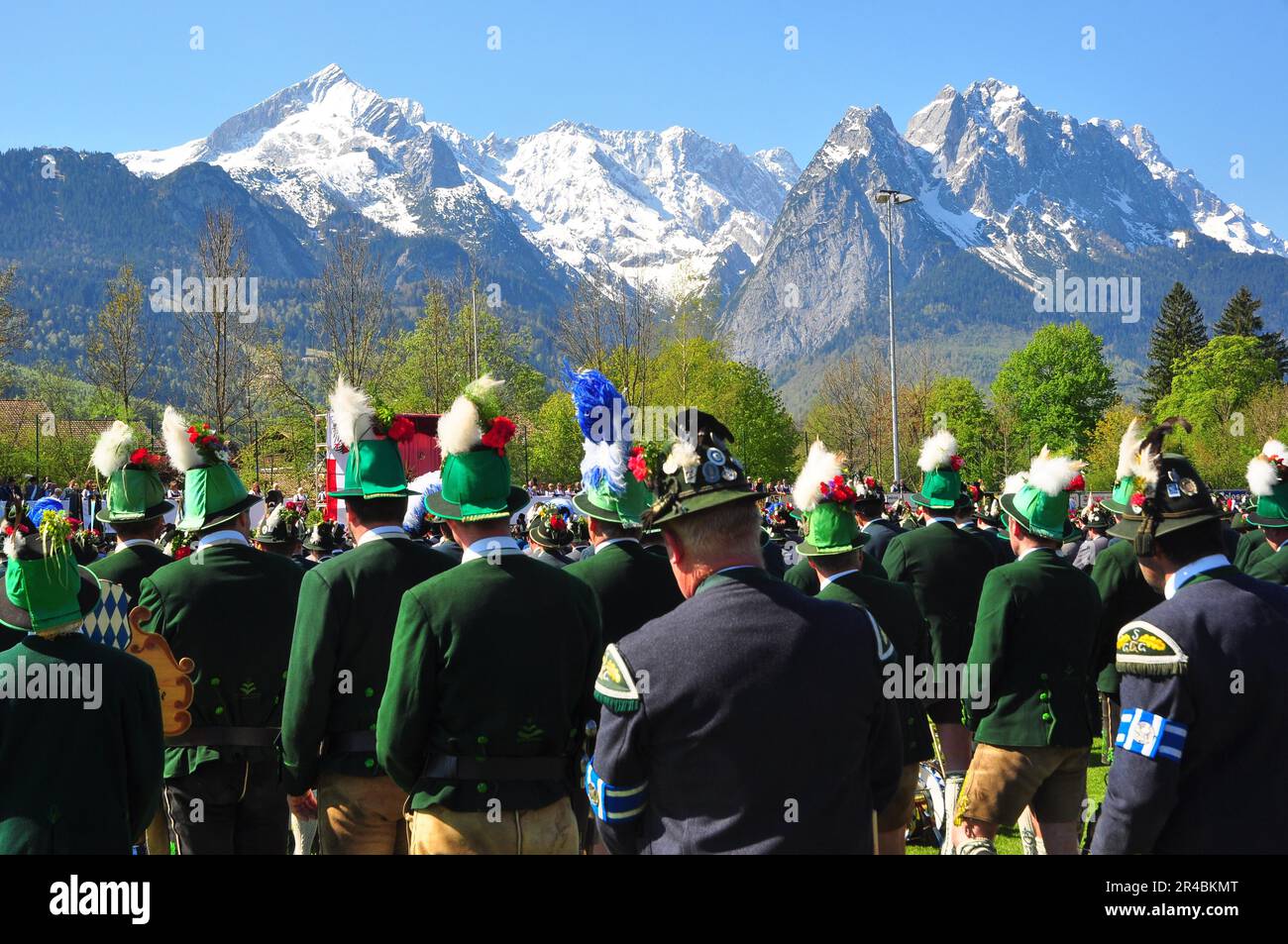 Bavaria, traditional costumes, mountain riflemen, folklore, tradition ...