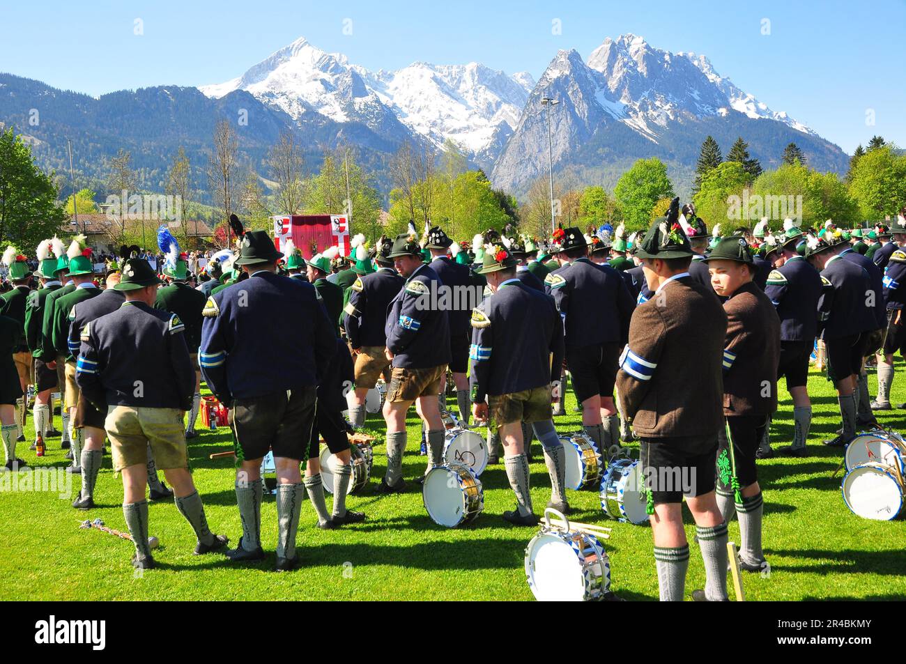 Bavaria, traditional costumes, mountain riflemen, folklore, tradition ...