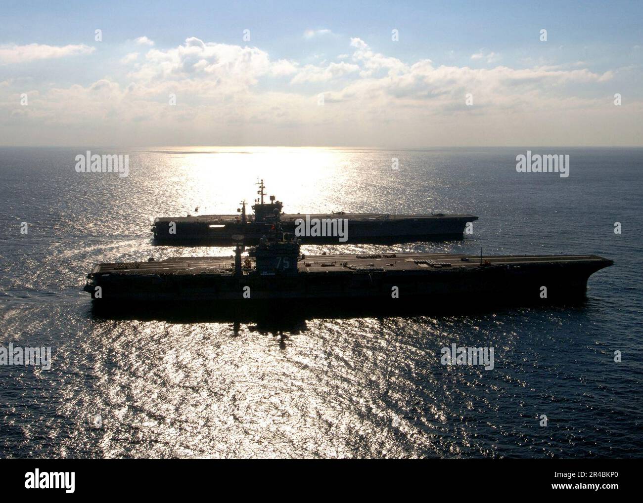 US Navy The Nimitz-class aircraft carriers USS Dwight D. Eisenhower ...
