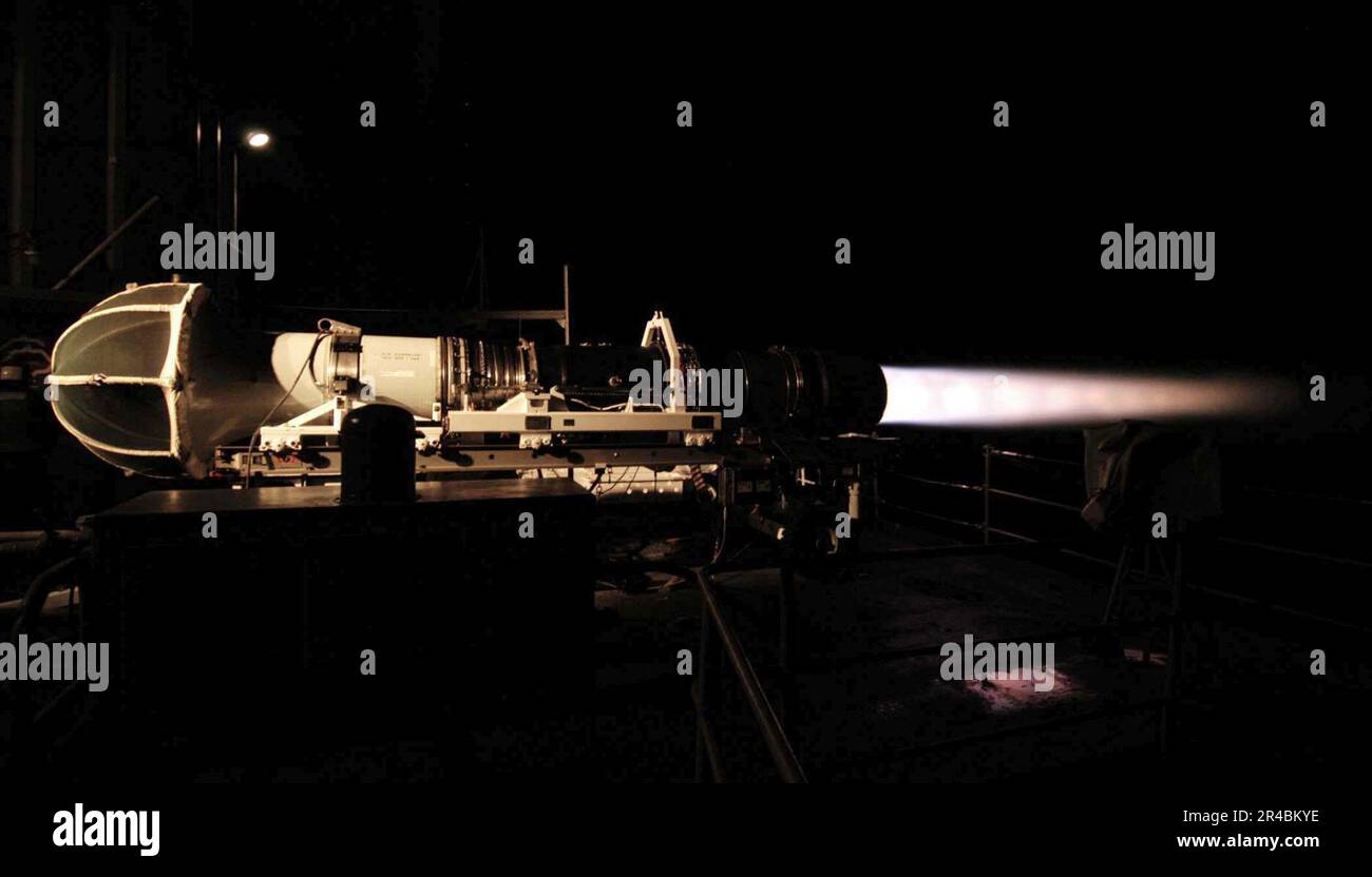 US Navy Personnel assigned to the Jet Shop aboard the Nimitz-class ...